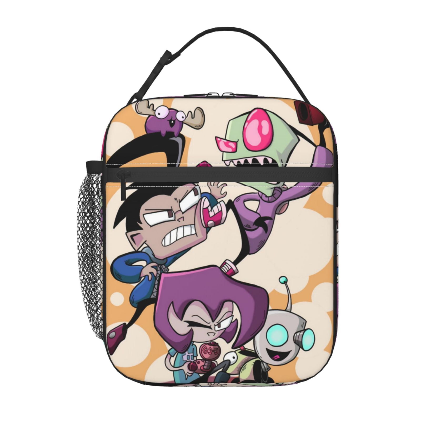 Invader Zim Dib Gaz Lunch Bag Portable Insulated Tote Bento Bag Office ...