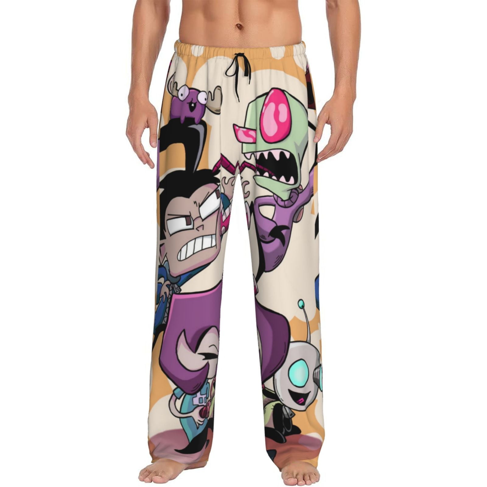 Invader Zim Dib Gaz Men's Pajama Pants With Pockets Lounge Fashion Cozy Daily Sleep Pants ...