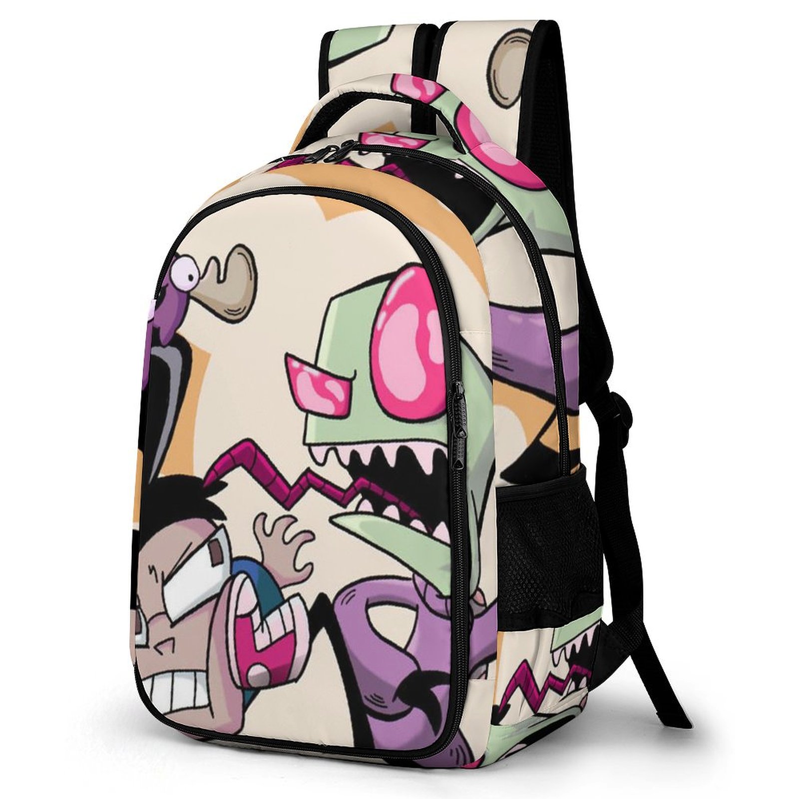 Invader Zim Dib Gaz School Bag Laptop Backpack Bookbag Satchel ...