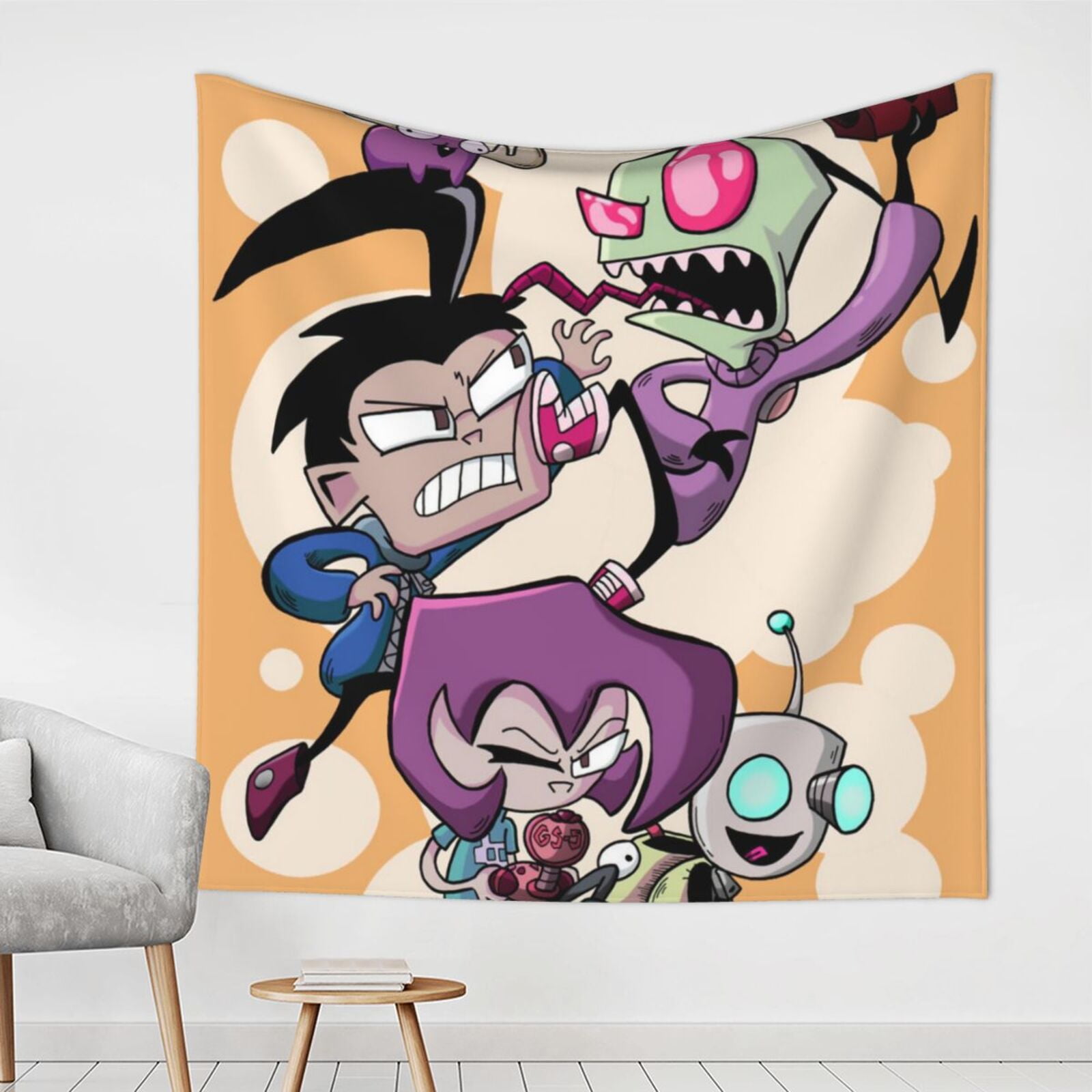 Invader Zim Dib Gaz Tapestry Luxury Wall Hanging Tapestries Decor For ...