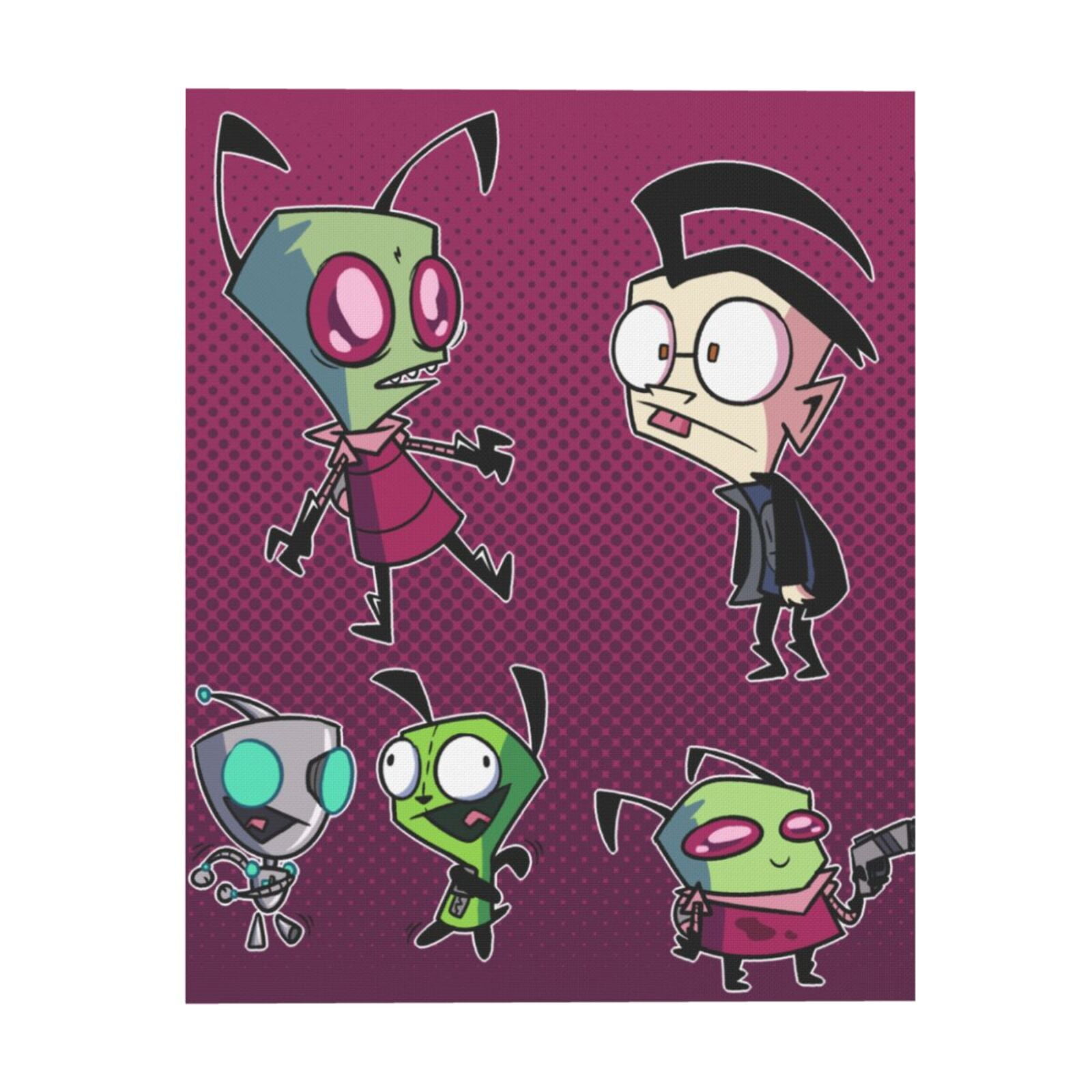 Invader Zim Dib Gir Canvas Decorative Poster Art Picture Painting ...