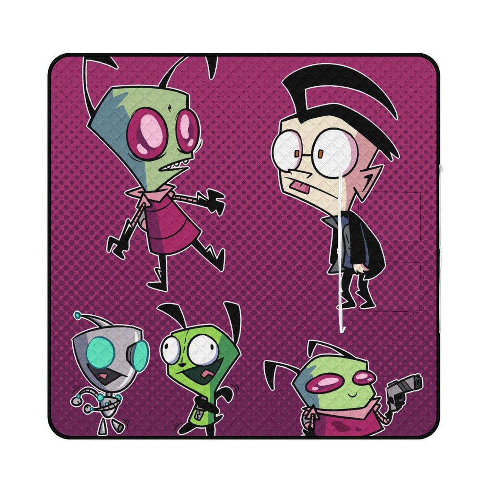Invader Zim Dib Gir Picnic Mat Sandproof Waterproof Foldable Portable ...