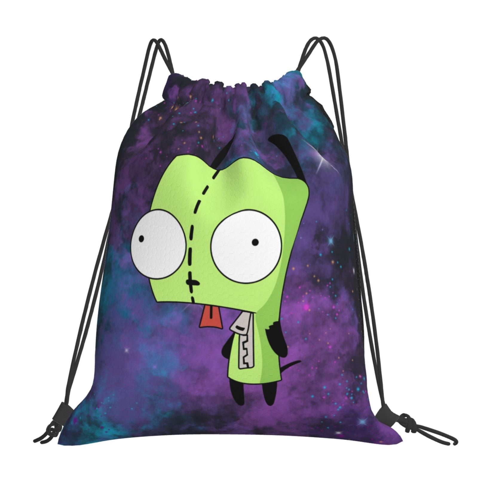 Invader Zim Drawstring Backpack Sport Gym Bag For Yoga Swimming Gymsack ...