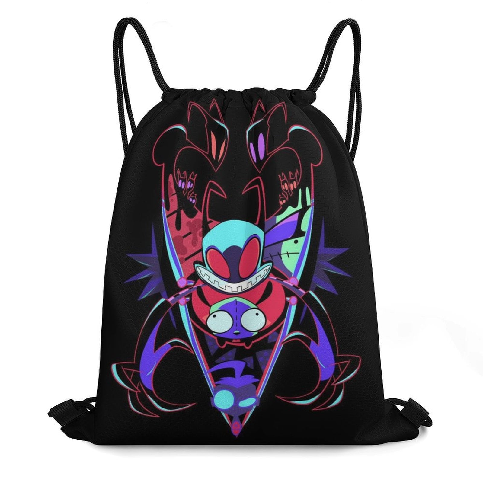 Invader Zim Drawstring Bags Lightweight Shoulder Backpack High Capacity ...