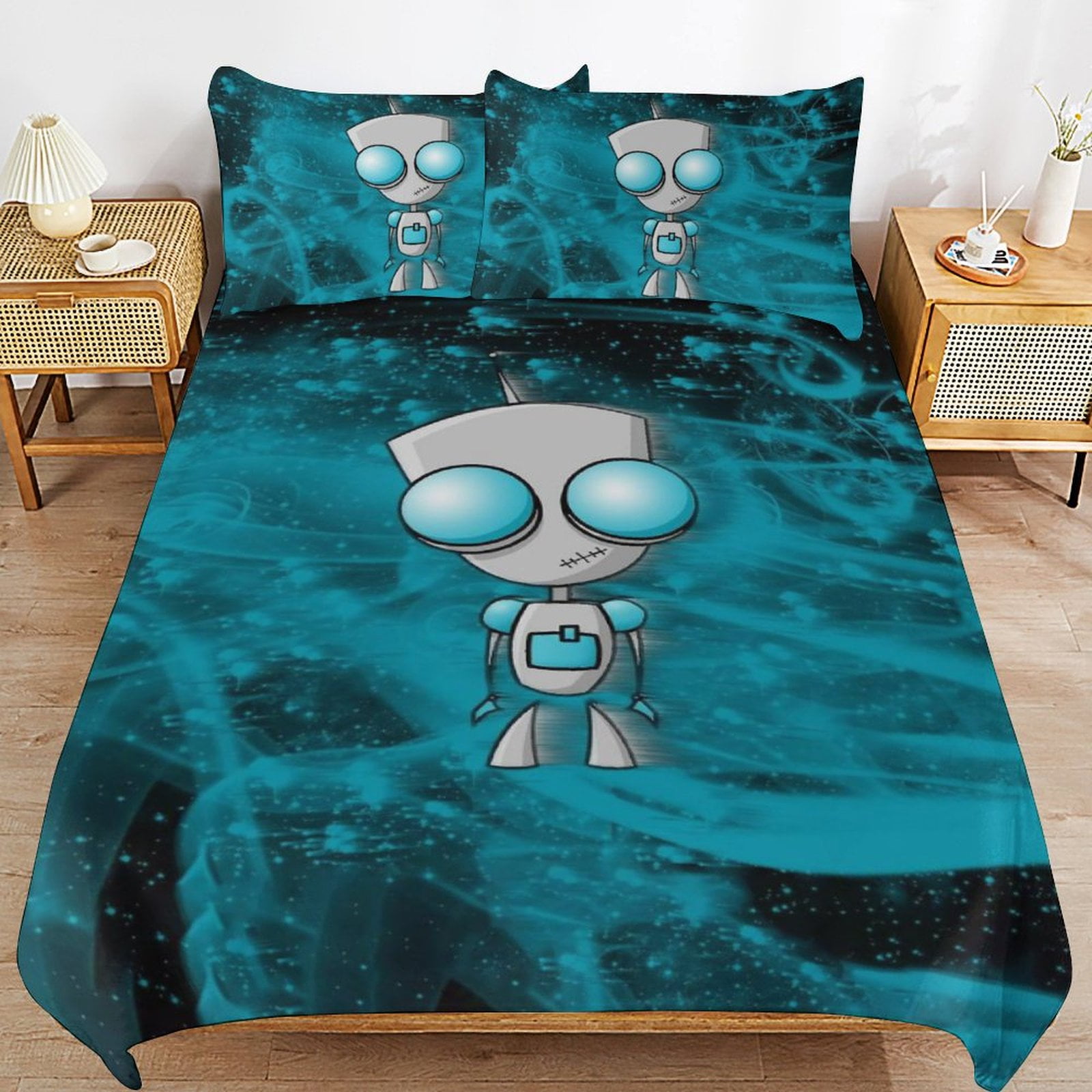 Invader Zim Duvet Cover 3 Piece Bedding Set,Teen Comforter Cover Set ...