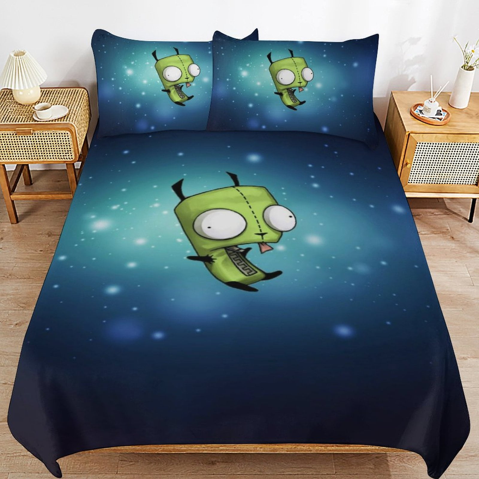 Invader Zim Duvet Cover 3 Piece Bedding Set,Teen Comforter Cover Set ...