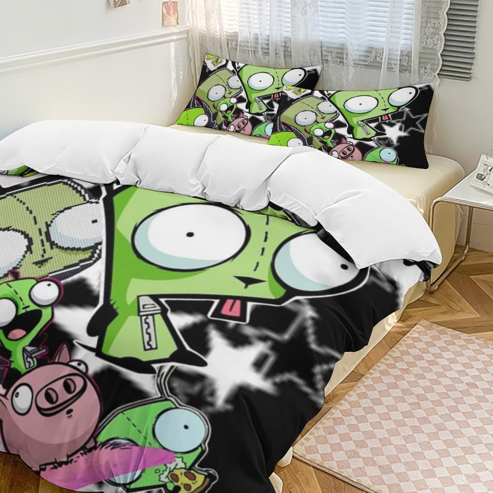 Invader Zim Duvet Cover Set 3-Piece Bedding Set Soft Warm And ...