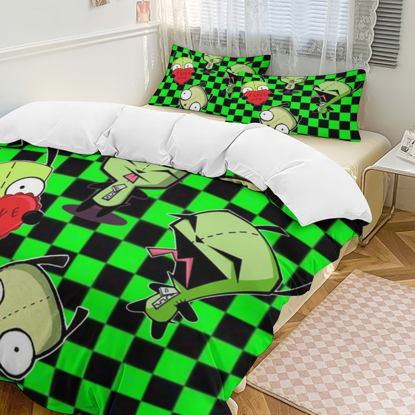 Invader Zim Duvet Cover Set 3-Piece Bedding Set Soft Warm And ...