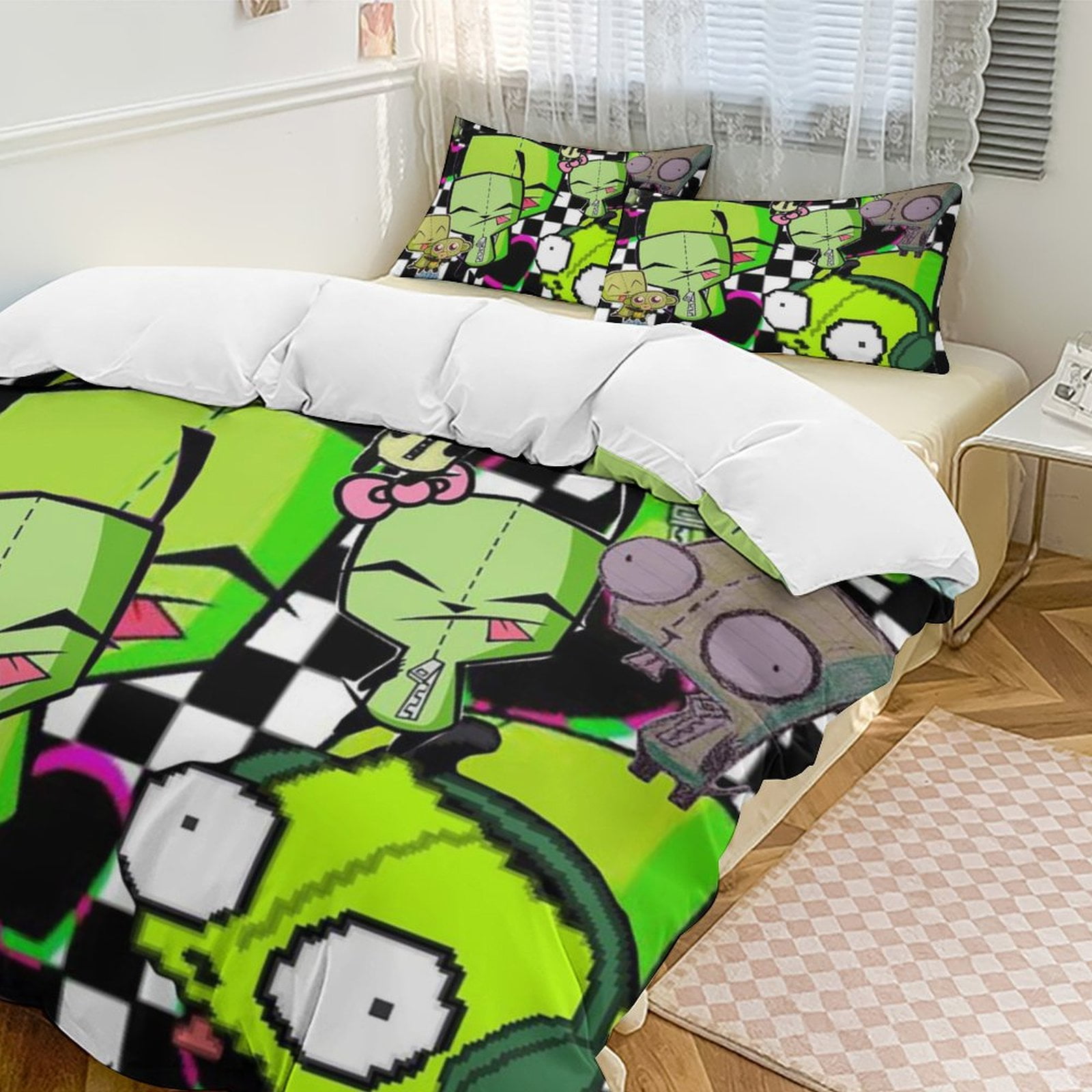 Invader Zim Duvet Cover Set 3-Piece Bedding Set Soft Warm And ...