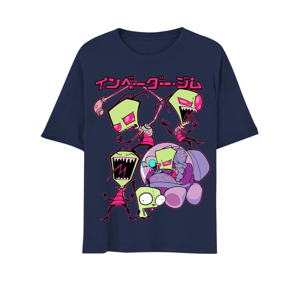 Invader Zim Dynamic Duo Mens and Womens Short Sleeve T-Shirt (J Navy, S ...