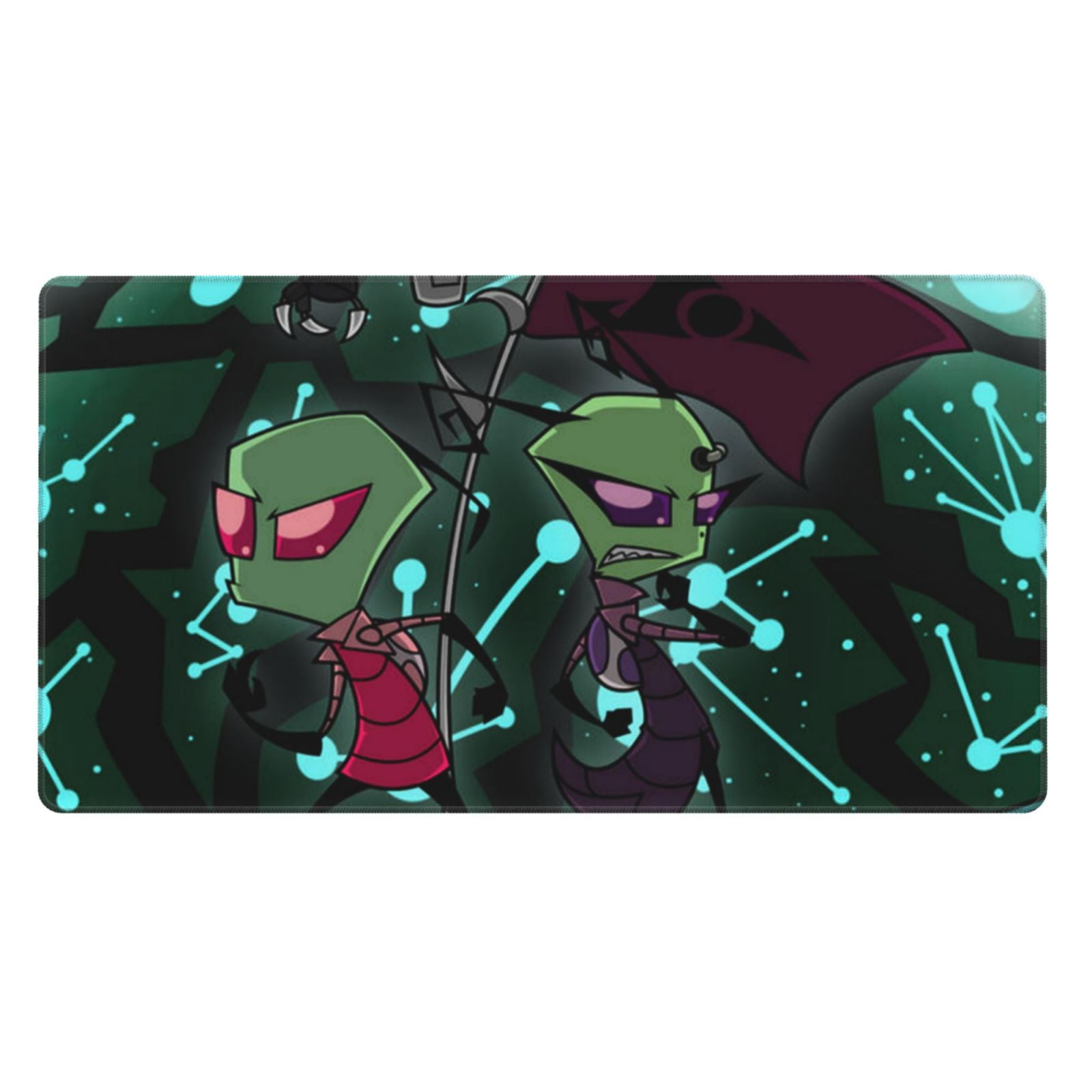 Invader Zim Extended Gaming Mousepad Stitched Edge Mouse Pad 15.8"x 29. ...