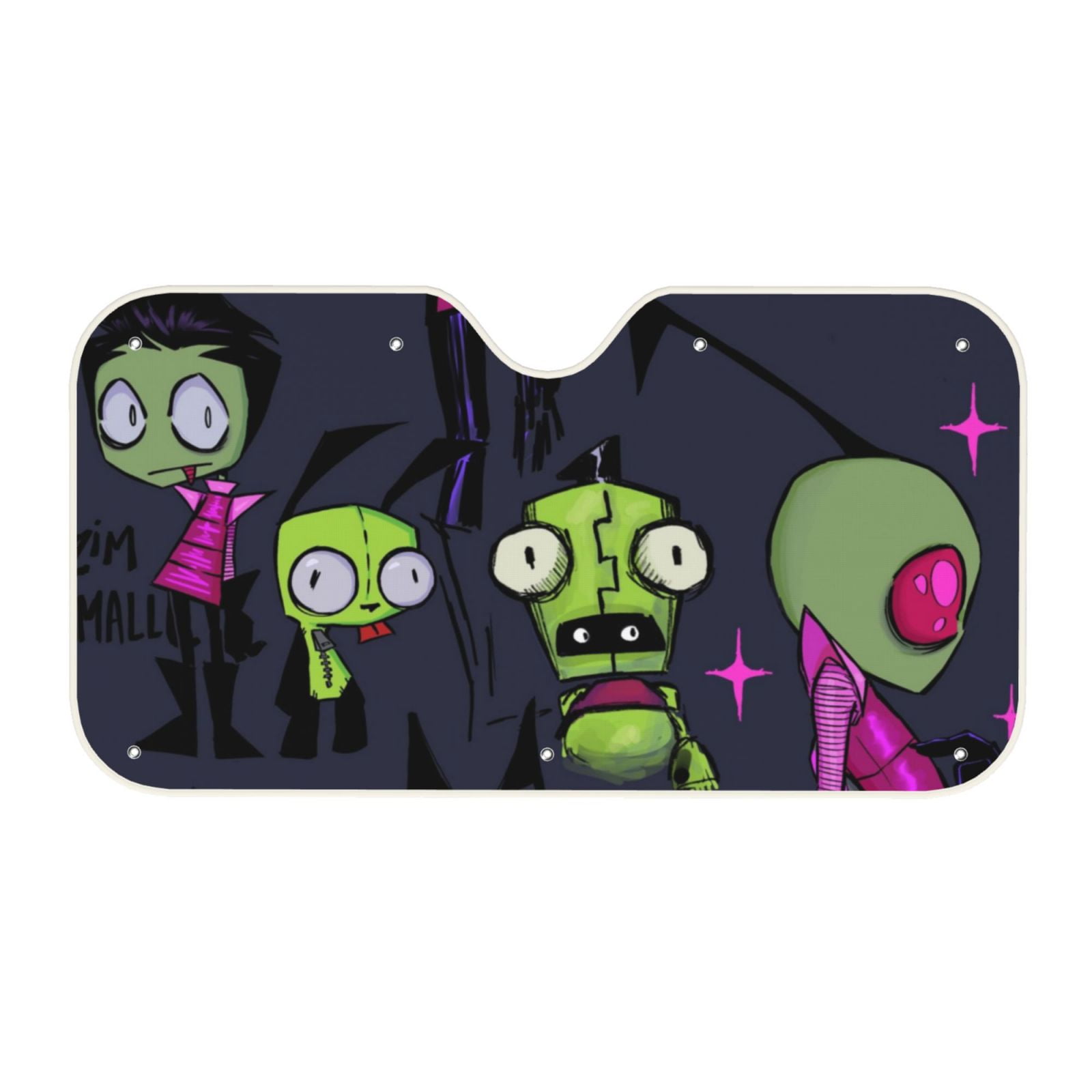 Invader Zim Foldable Car Windshield Sunshade Vehicle Automotive Front ...