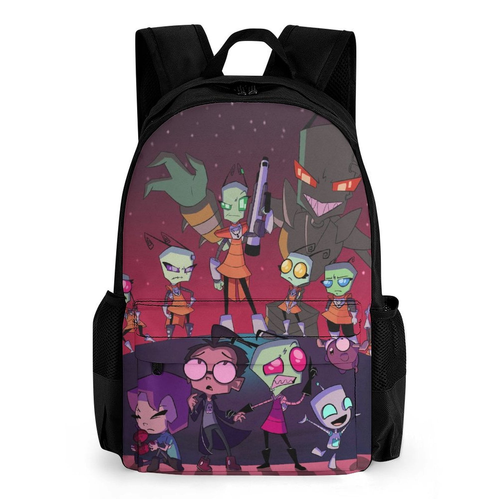 Invader Zim Fun Backpack Student Satchel Schoolbag Bookbag Laptop Bag ...