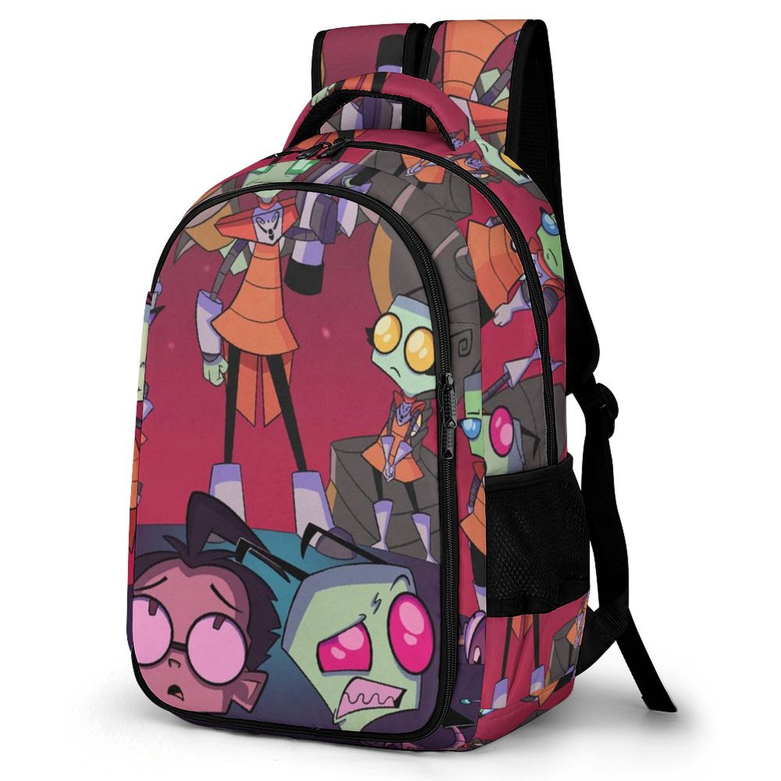 Invader Zim Fun School Bag Laptop Backpack Bookbag Satchel Multipurpose ...
