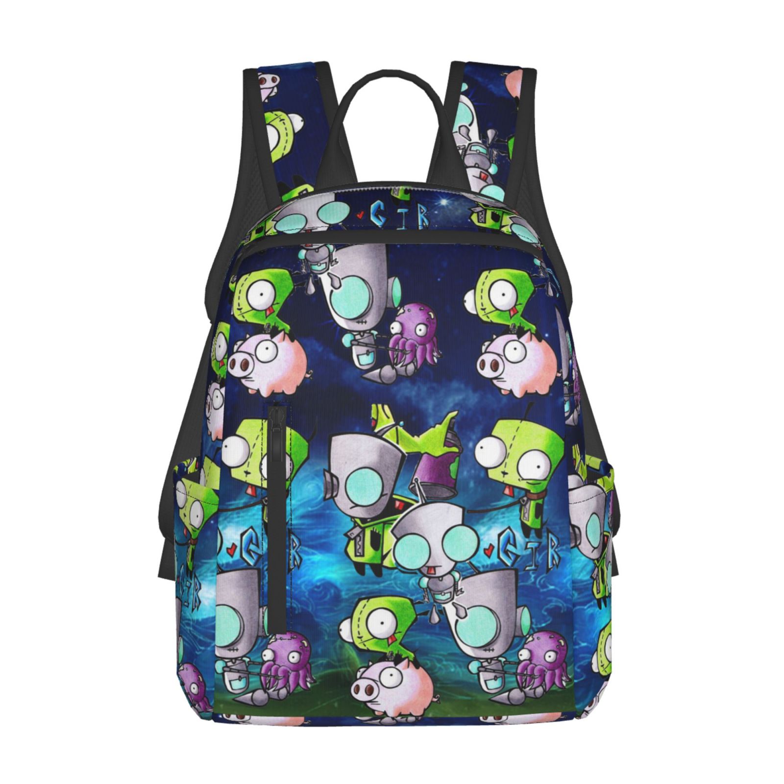 Invader Zim Funny Backpack Daypack for Work Anime Bag Notebook Bag for ...