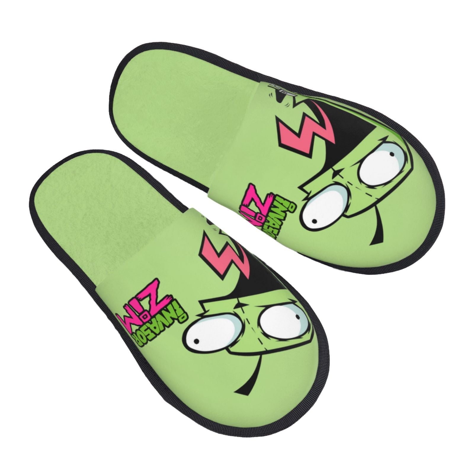 Invader Zim Furry Slippers For Men Women Fuzzy House Slippers Winter ...