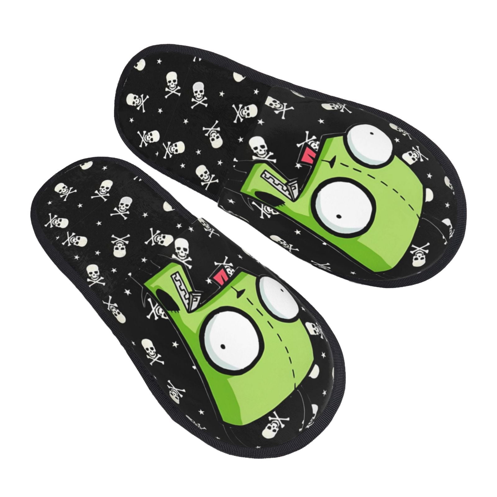 Invader Zim Furry Slippers For Men Women Fuzzy House Slippers Winter ...