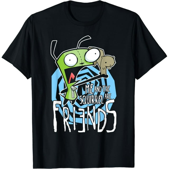 Invader Zim G.I.R Me And The Squirrel Are Friends Funny Logo T-Shirt ...