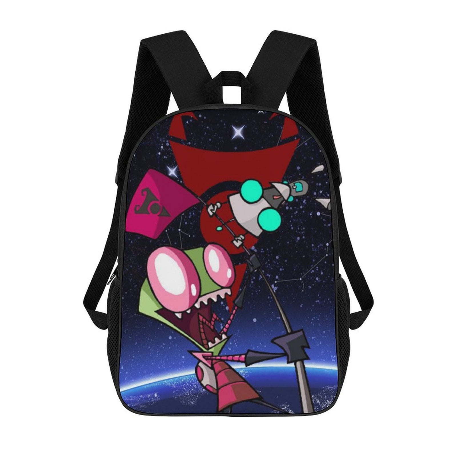 Invader Zim Galaxy School Bag Laptop Backpack Casual Shoulders Daypack ...