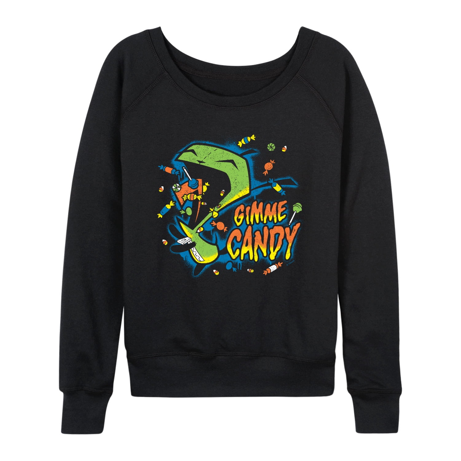 Invader Zim - Gimme Candy Gir -Women's French Terry Long Sleeve ...