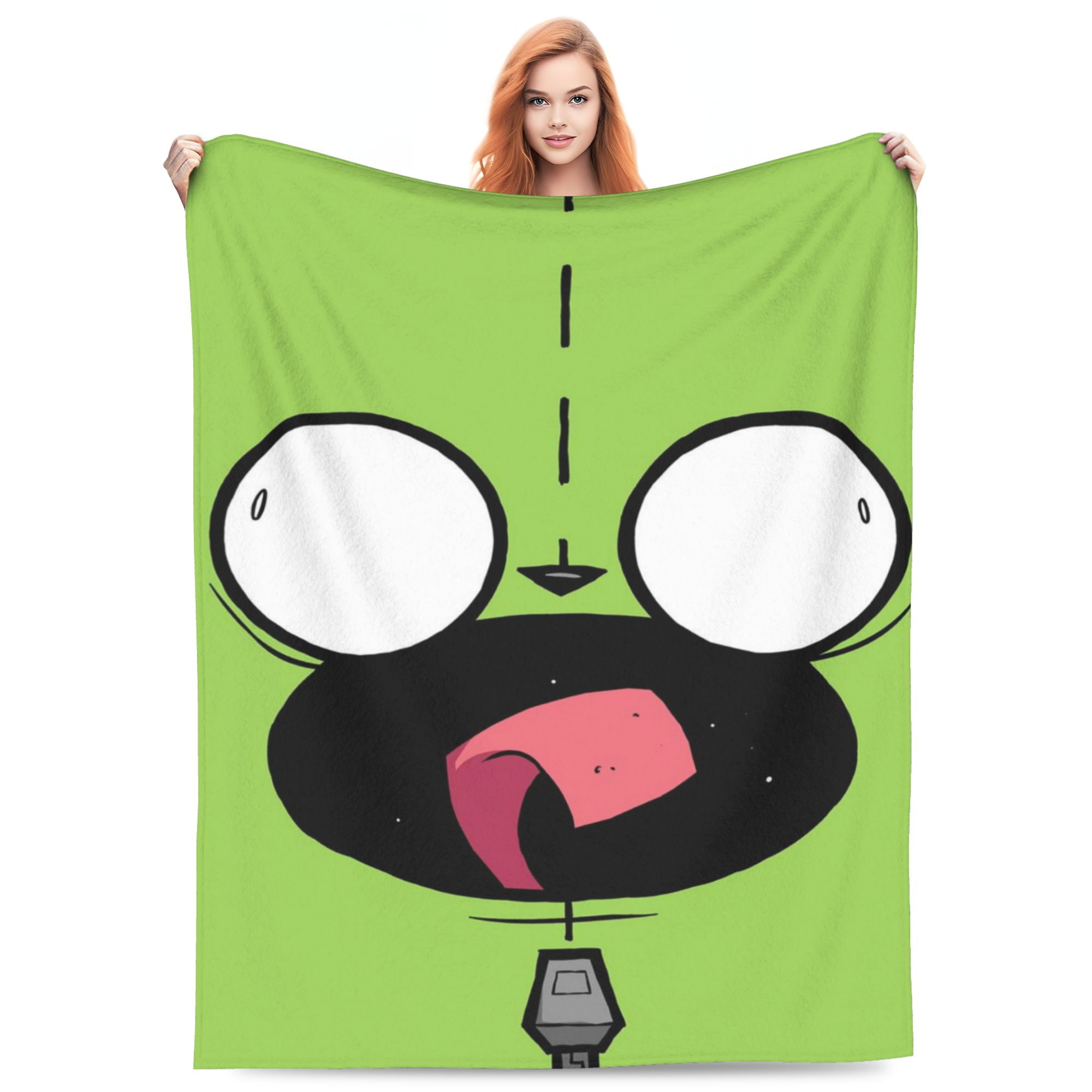 Invader Zim Gir 3D Printing Blanket, Lightweight Throw Blankets Flannel ...