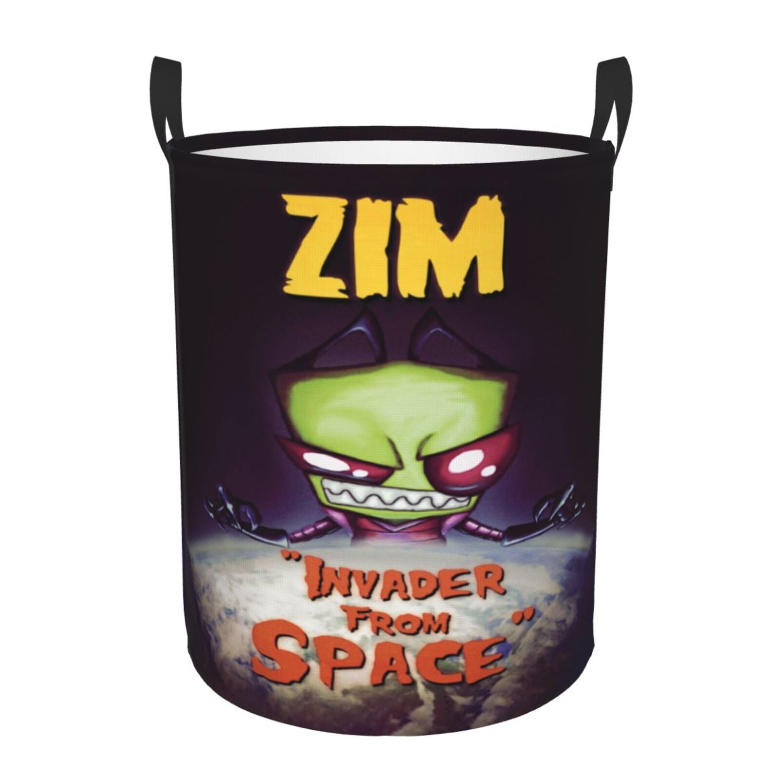 Invader Zim Gir 3d Graphic Flame Laundry Basket Fire Flame Clothes ...