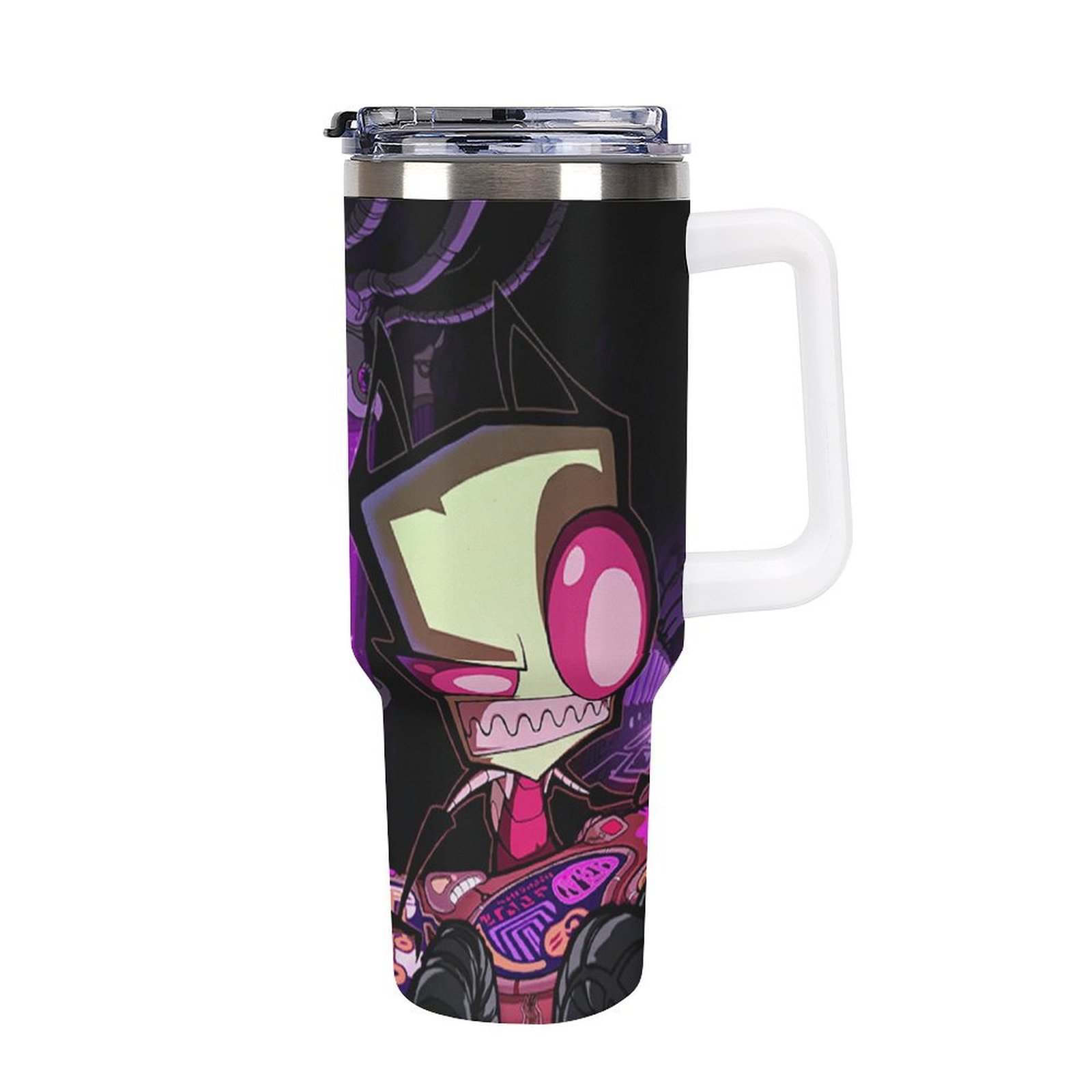 Invader Zim Gir 40oz Large Capacity Car Cup Tumbler with Handle And ...