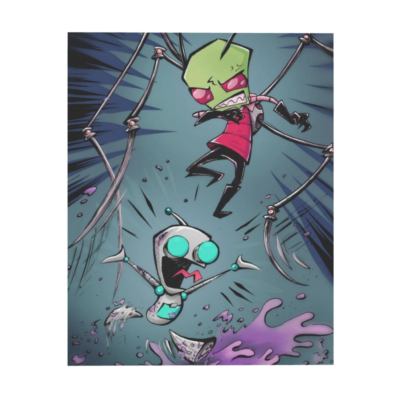 Invader Zim And Gir Canvas Decorative Poster Art Picture Painting ...