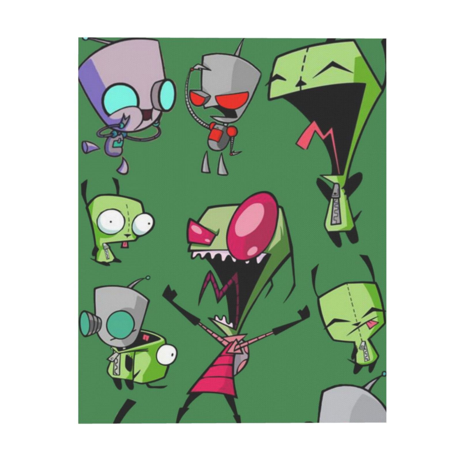 Invader Zim Gir Canvas Decorative Poster Unframed Wall Art Picture ...