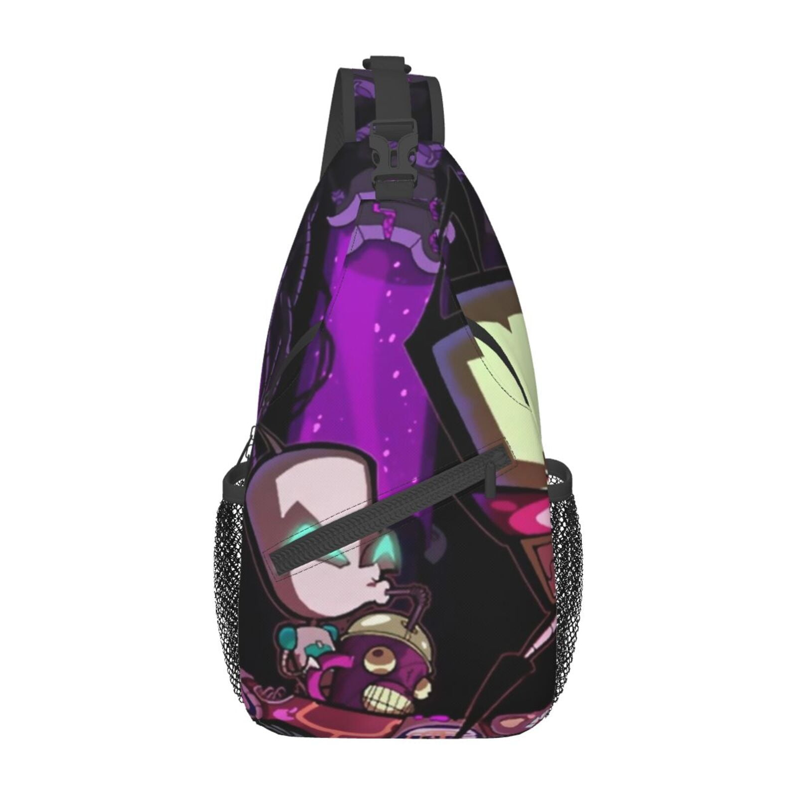 Invader Zim Gir Cartoon Sling Bag Crossbody Backpack Chest Bags ...