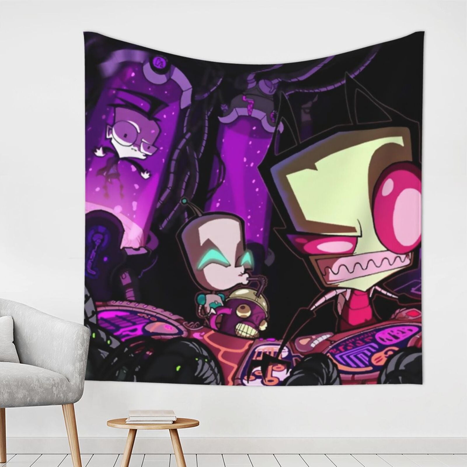 Invader Zim Gir Cartoon Tapestry Luxury Wall Hanging Tapestries Decor ...