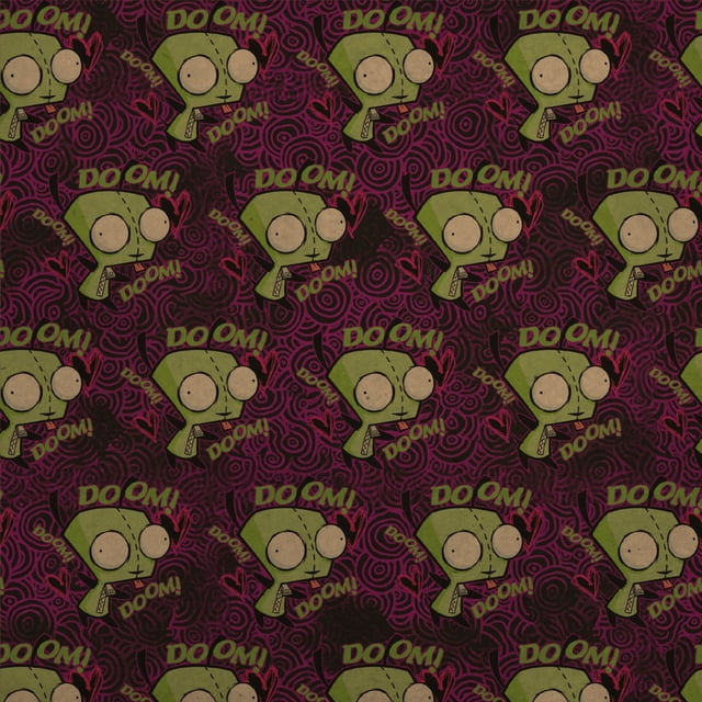 Invader Zim Gir Doom Dance Premium Kraft Roll Gift Wrap Wrapping Paper ...