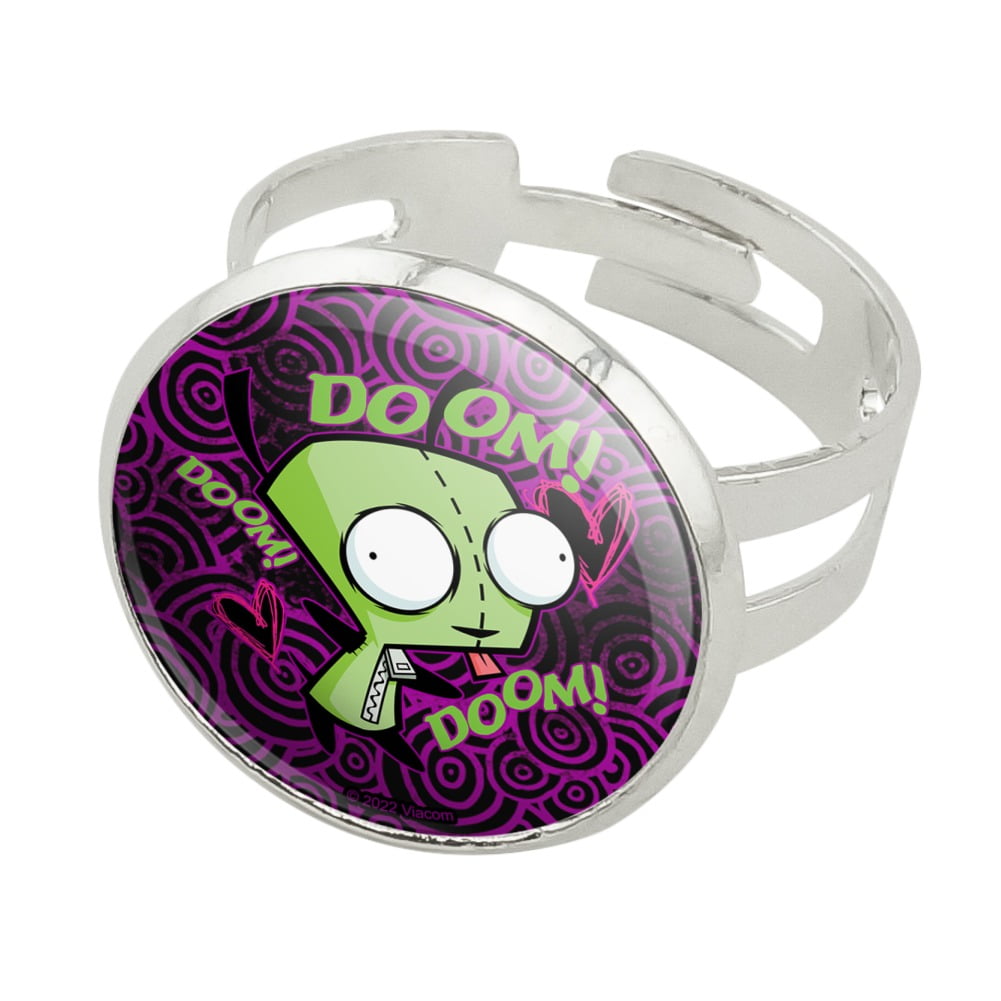 Invader Zim Gir Doom Dance Silver Plated Adjustable Novelty Ring ...