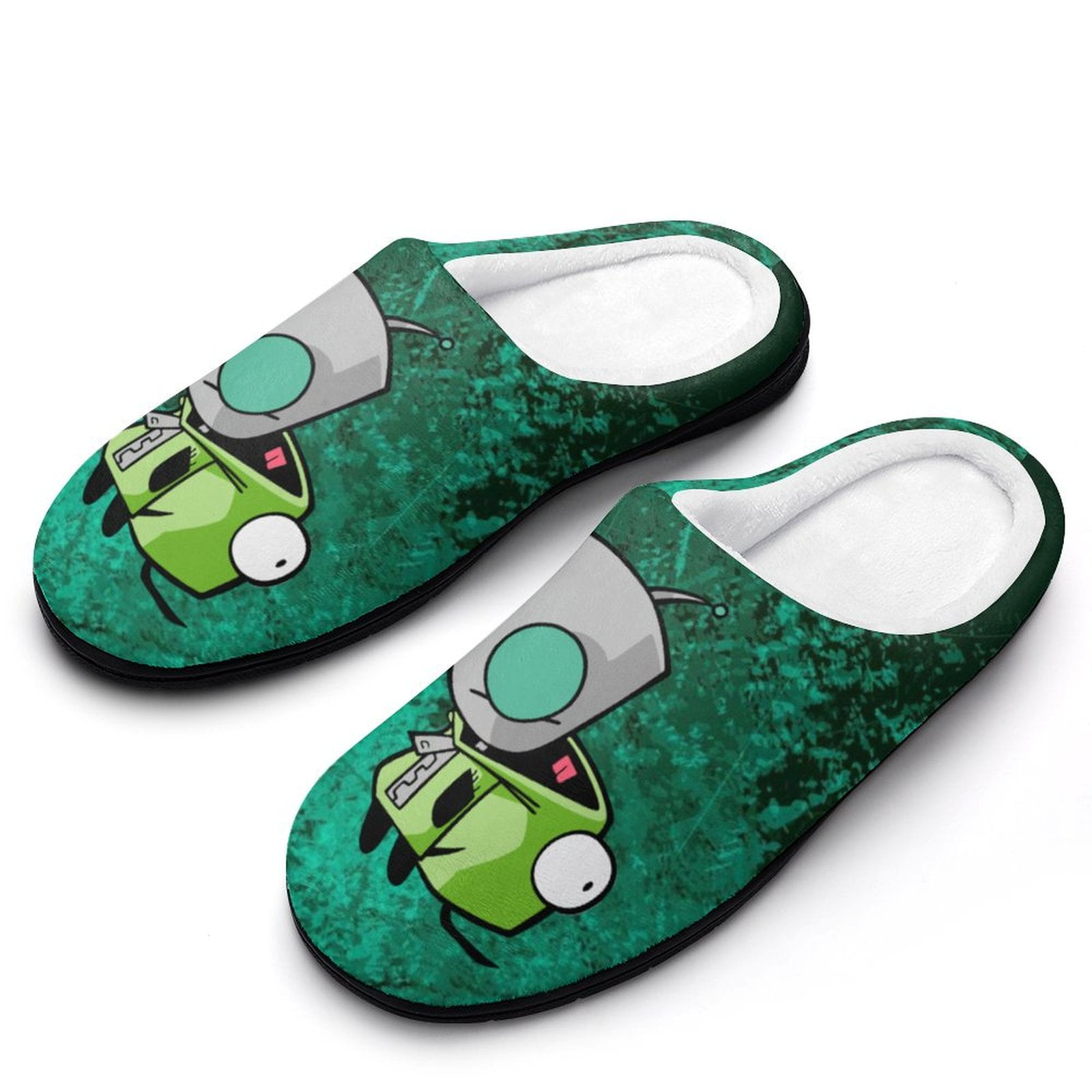 Invader Zim Gir Fuzzy Cotton Slippers For Mens Winter Cotton ...