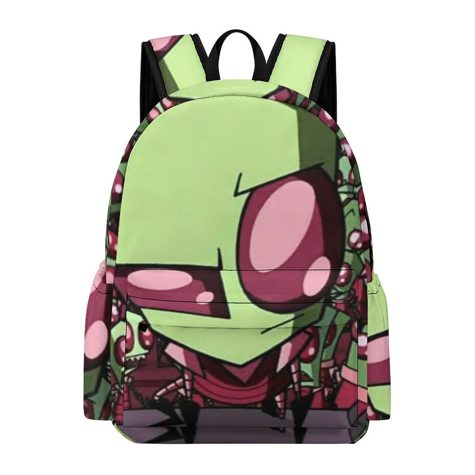 Invader Zim Gir Gza Adjustable Laptop Backpack Daypack Satchel Bookbag Half Printed Rucksack ...