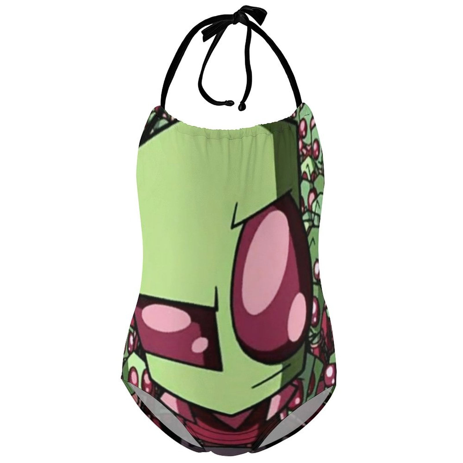 Invader Zim Gir Gza Children's One-piece Swimwear Halterneck Swimsuit ...
