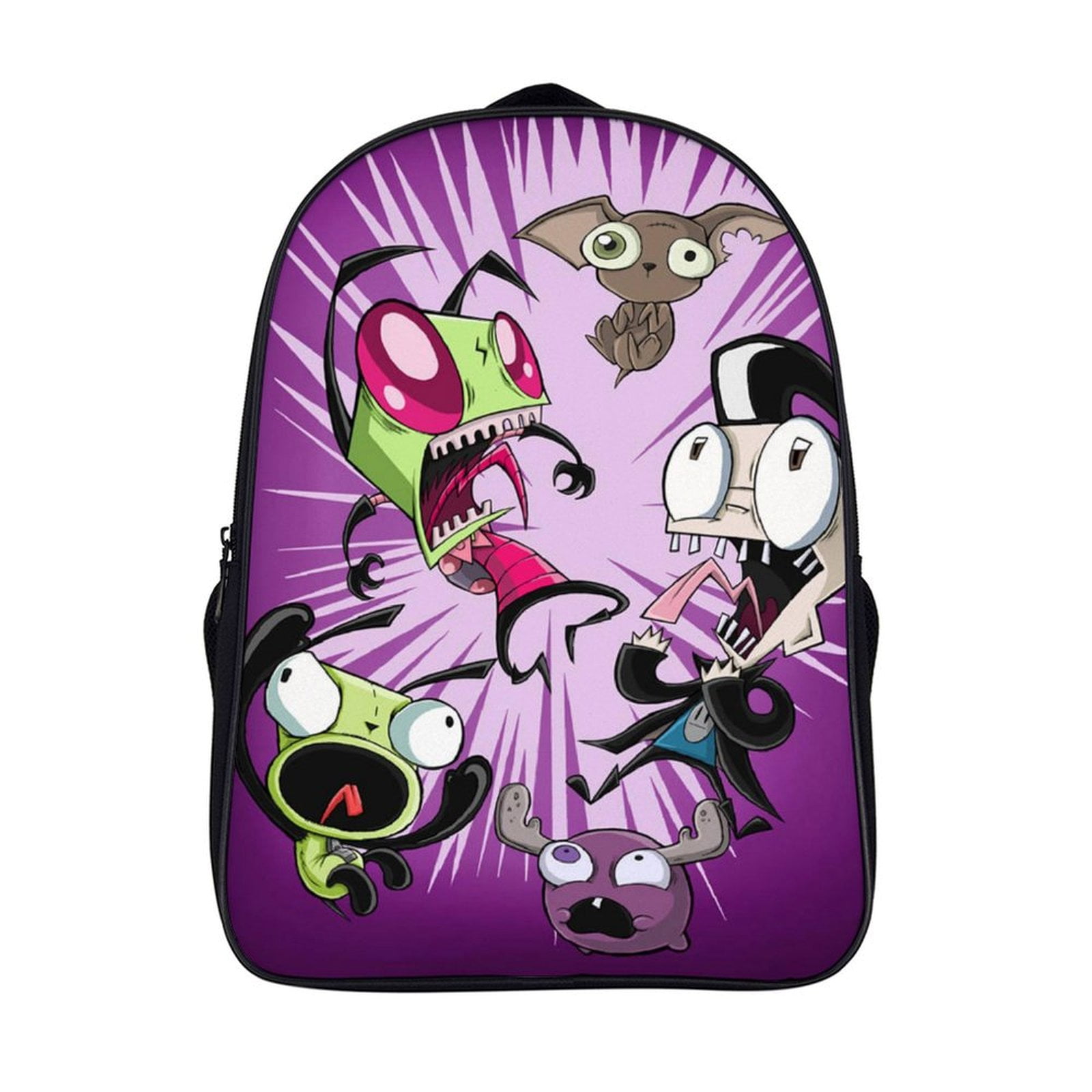 Invader Zim Gir Gza Unisex Backpack Schoolbag Bookbag 2 Compartment ...