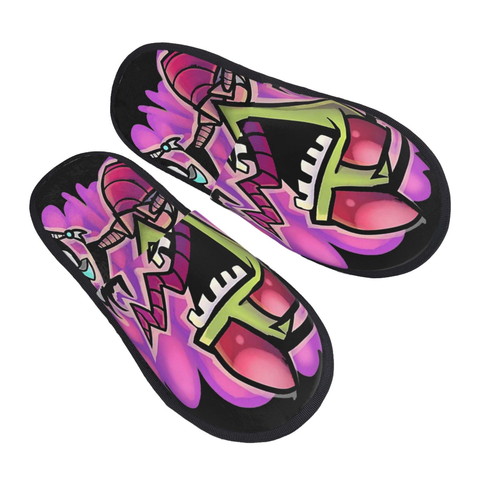 Invader Zim Gir House Slippers For Women Men Indoor Outdoor-Cute Cotton ...