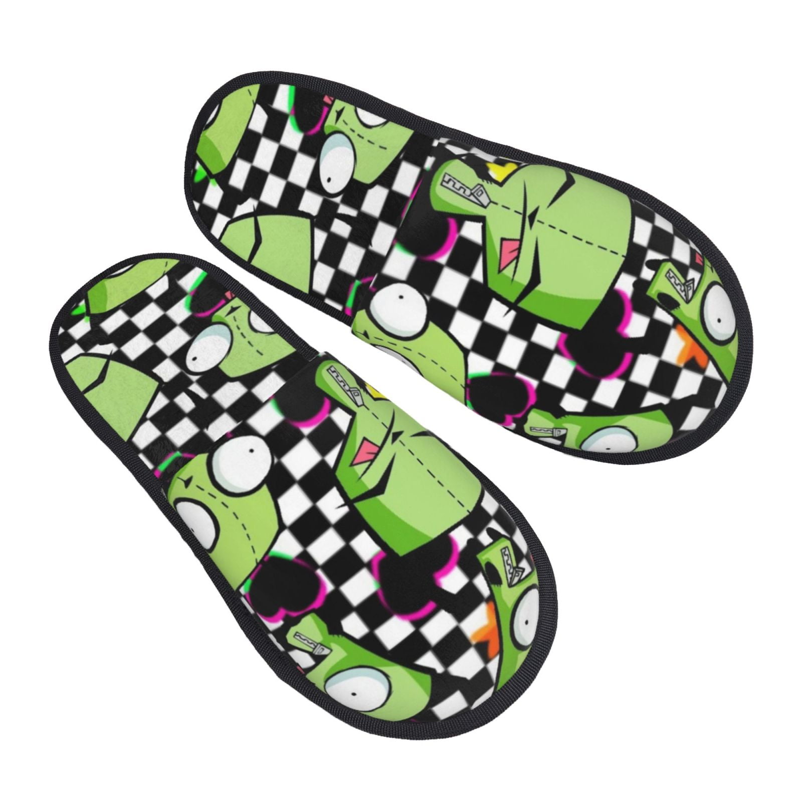 Invader Zim Gir House Slippers For Women Men Indoor Outdoor-Cute Cotton ...