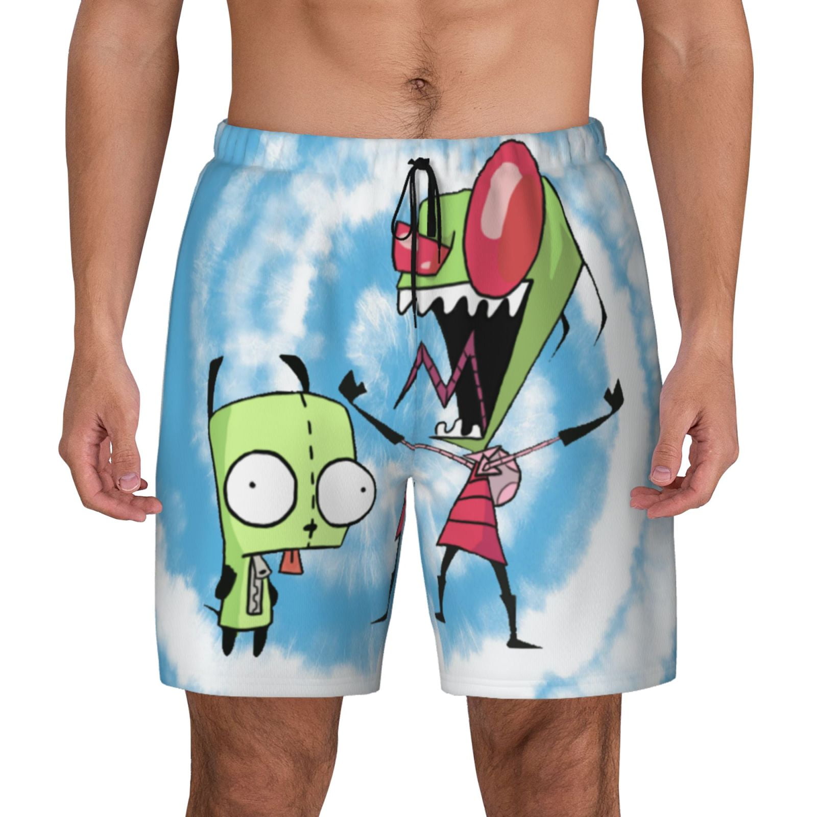 Invader Zim Gir Men's Board Shorts Swim Trunks Quick Dry Beach Short ...