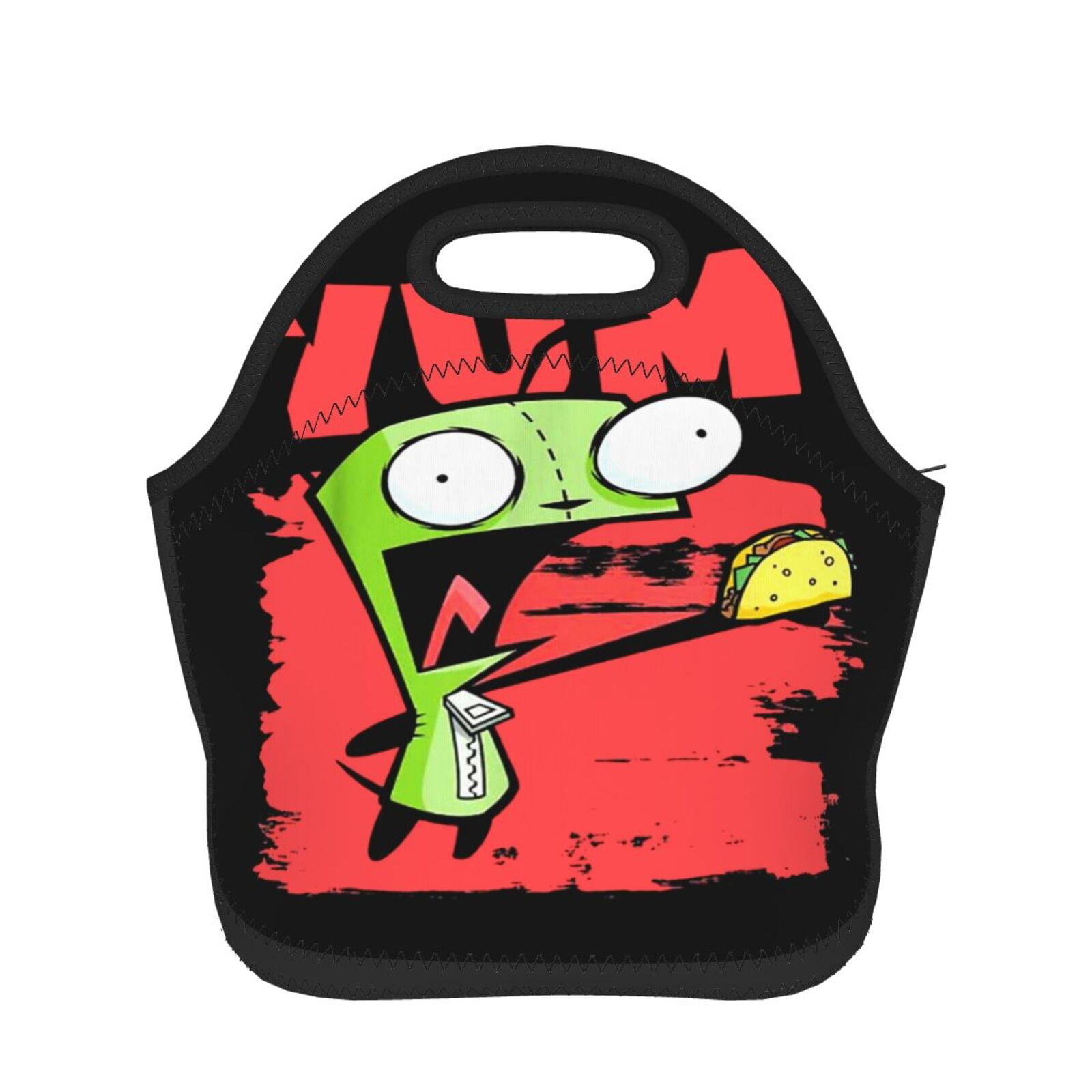 Invader Zim Gir Neoprene Lunch Bag Insulated Waterproof Lunch Bag Tote ...