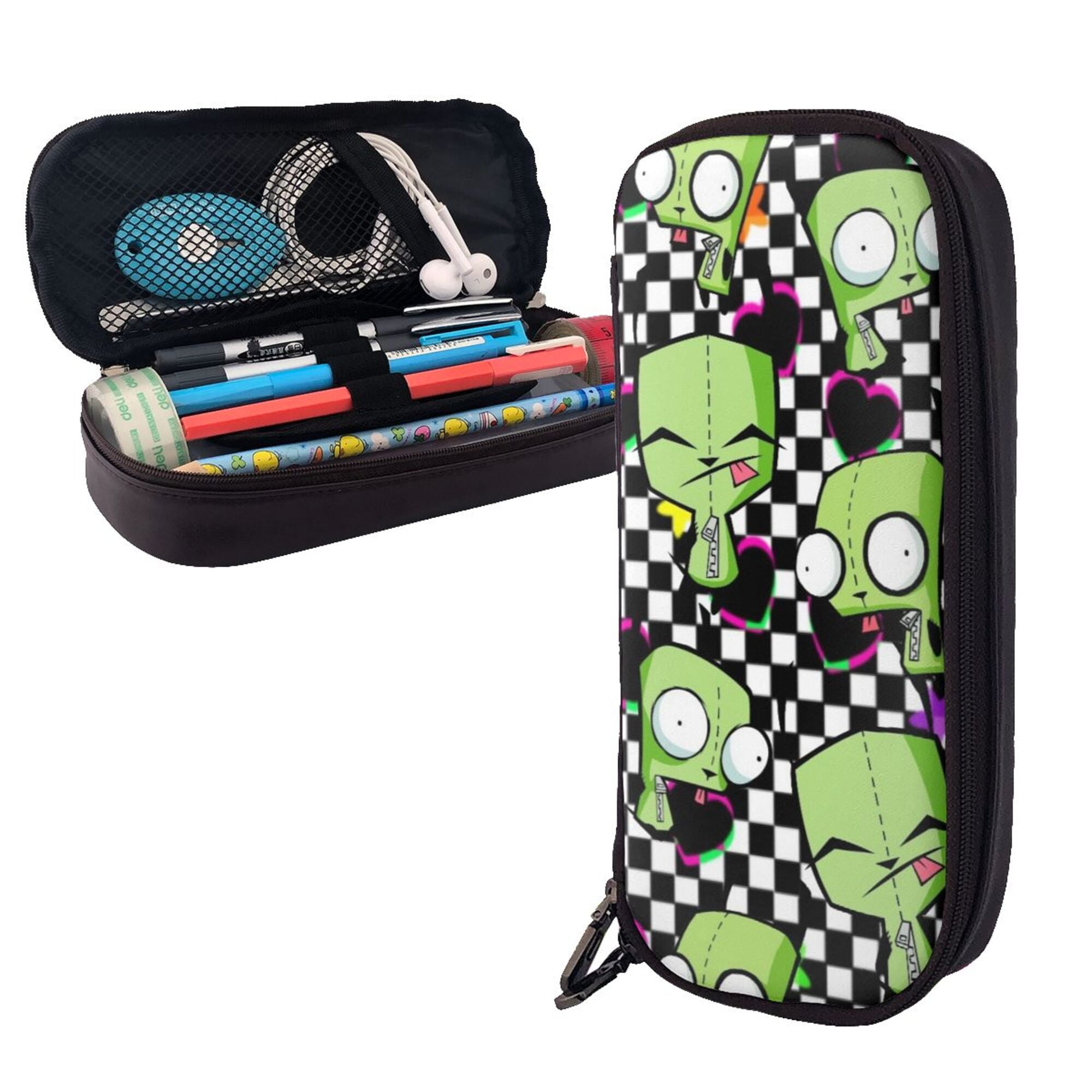 Invader Zim Gir Pencil Case Portable Pen Bag Pouch with Zipper for ...