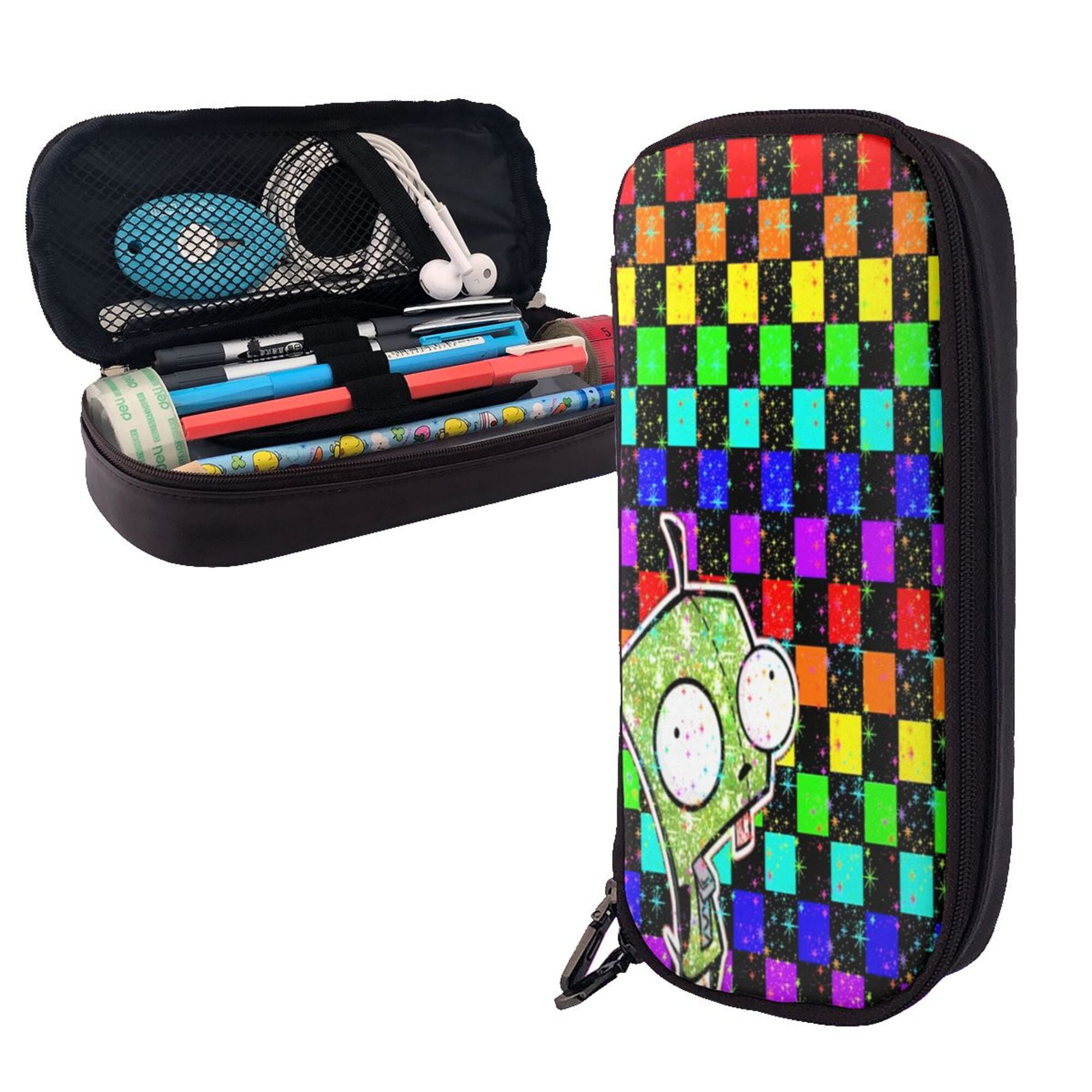 Invader Zim Gir Pencil Case Portable Pen Bag Pouch with Zipper for ...