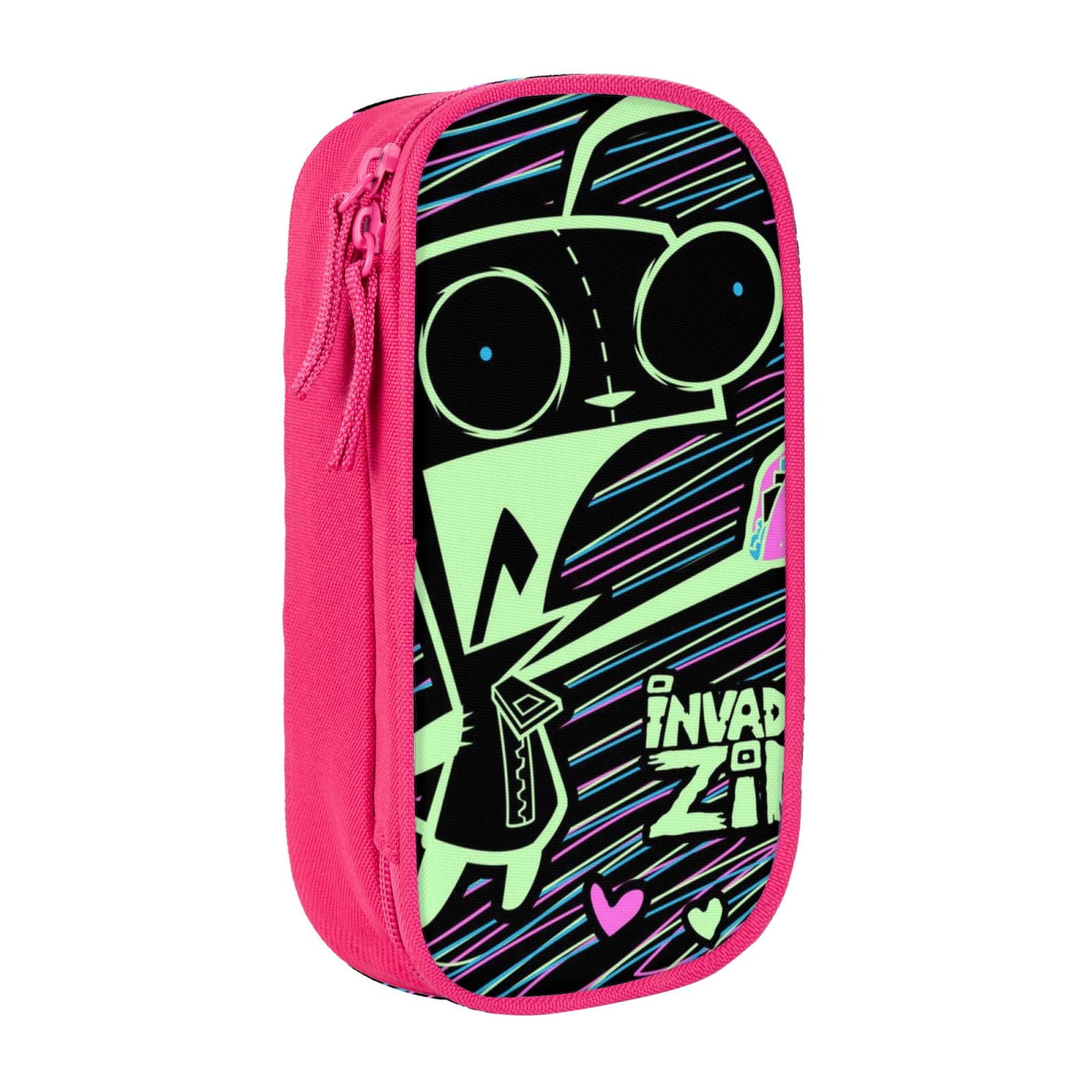 Invader Zim Gir Pencilcase Large Capacity Pencase Double-layer Pen Bag ...