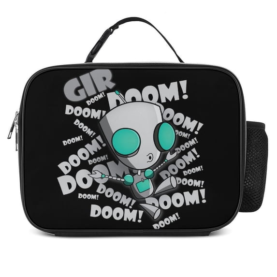 Invader Zim Gir Portable Insulated Lunch Bag Lunch Box Bento Bag Picnic ...