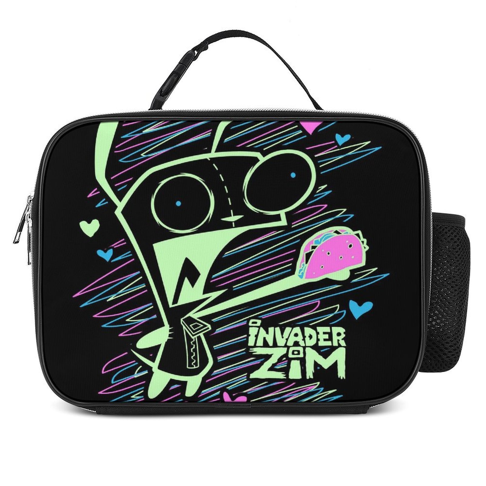 Invader Zim Gir Portable Insulated Lunch Bag Lunch Box Bento Bag Picnic ...