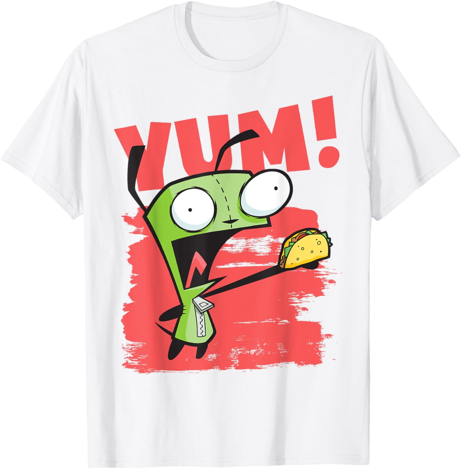 Invader Zim Gir Screaming Yum! Taco Portrait T-Shirt, Summer ...