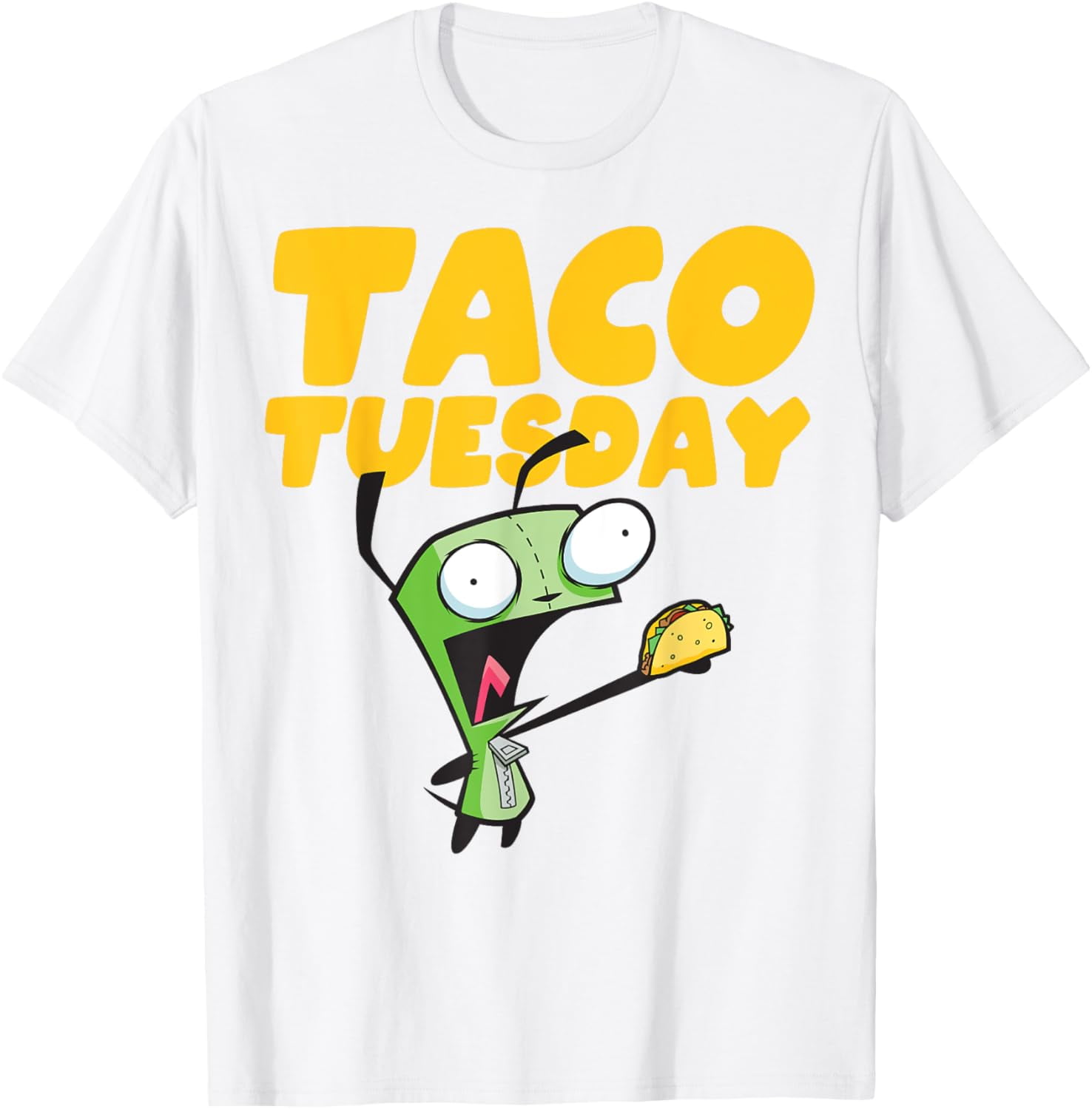 Invader Zim Gir Taco Tuesday! Portrait T-Shirt, Summer Comfortable Tee ...
