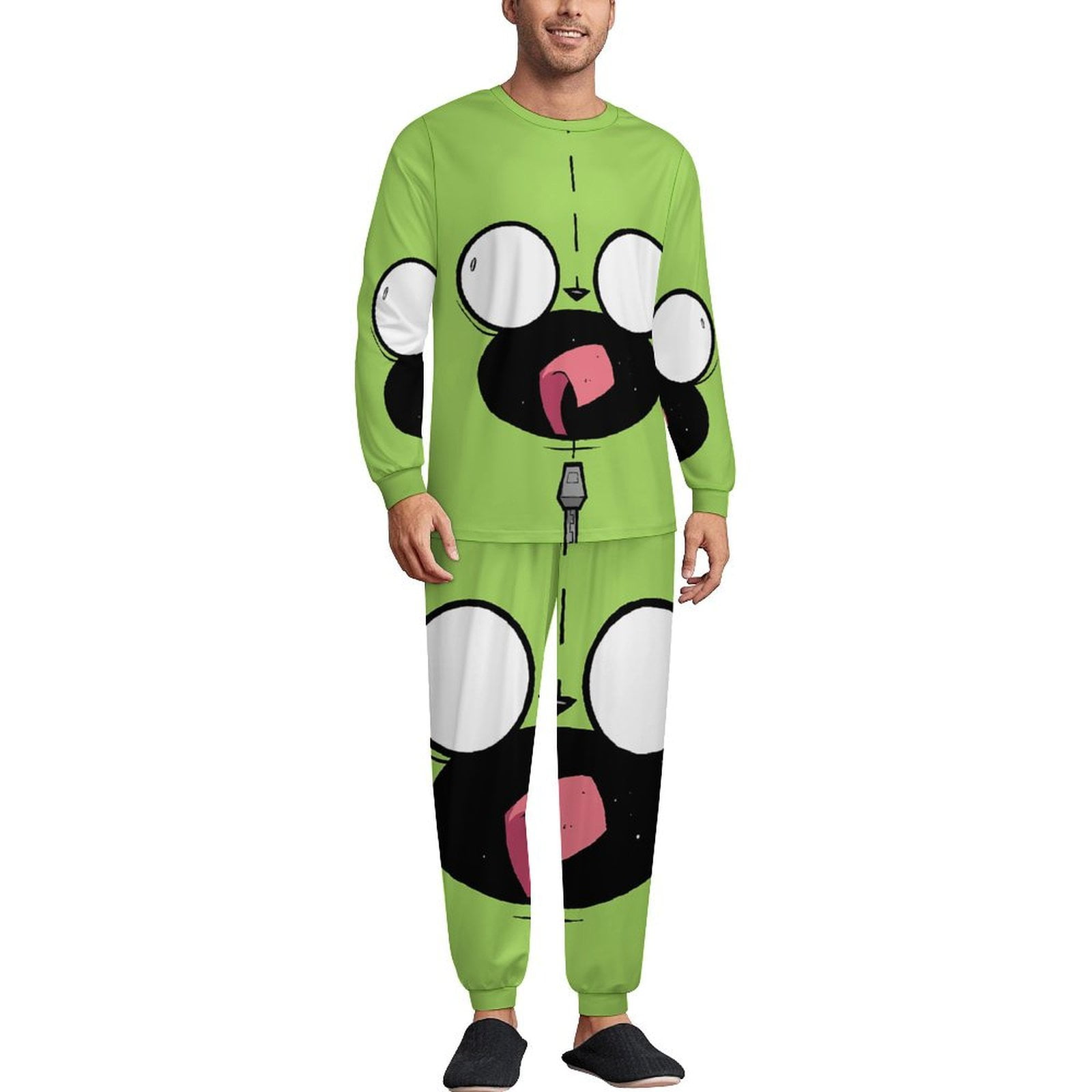 Invader Zim Gir Unisex Adults Round Neck Pajama Set Two Piece Set ...