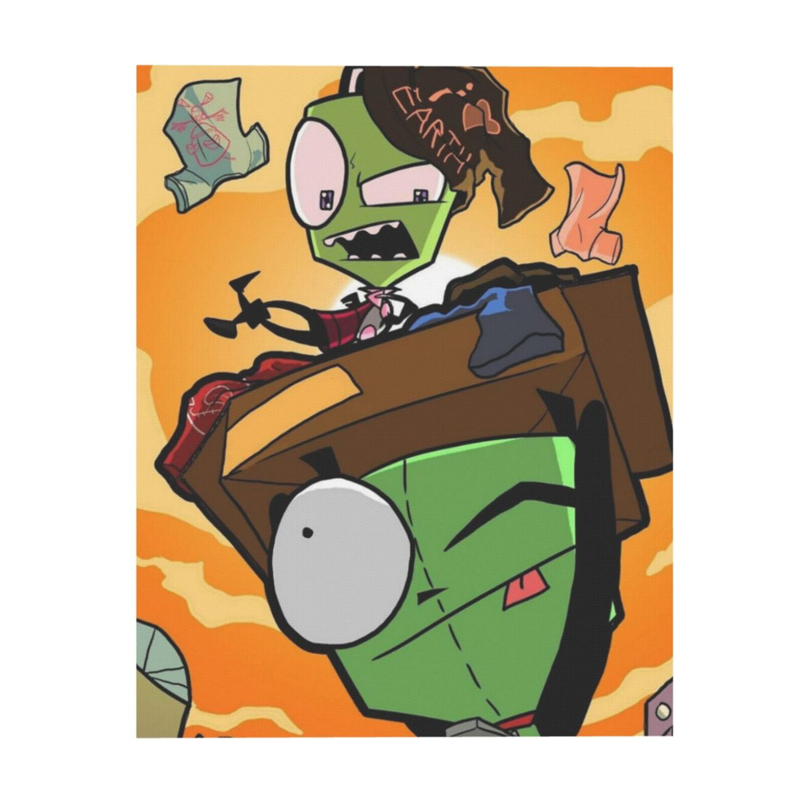 Invader Zim Gir Zim Canvas Decorative Poster Unframed Wall Art Picture ...